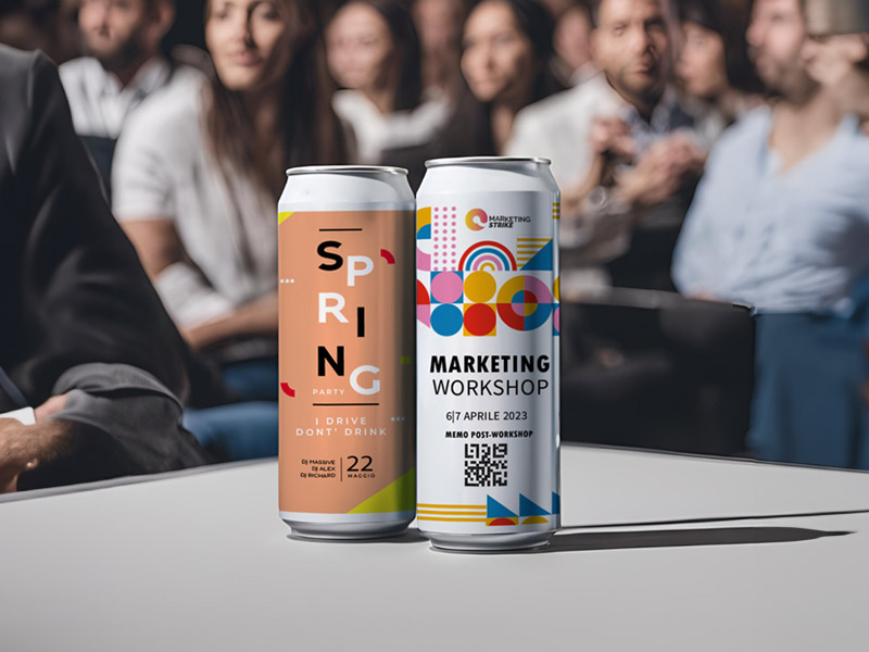 Acqua personalizzata in Lattina - Promuovi il tuo brand